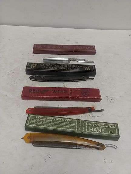 Vintage Straight Edge Razors - Trice Auctions