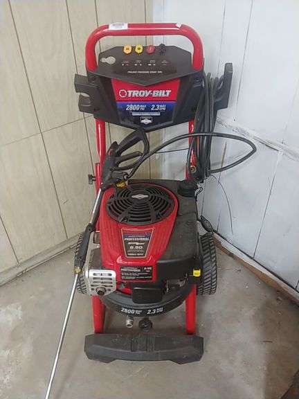 Troy Bilt 2800 Max PSI Power Washer - Trice Auctions