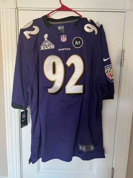 Baltimore Ravens Super Bowl Jersey #92 New with Tags Size 3X - Trice ...