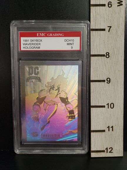 1991 Skybox Waverider Hologram Graded DC Comic Book Card - Trice Auctions
