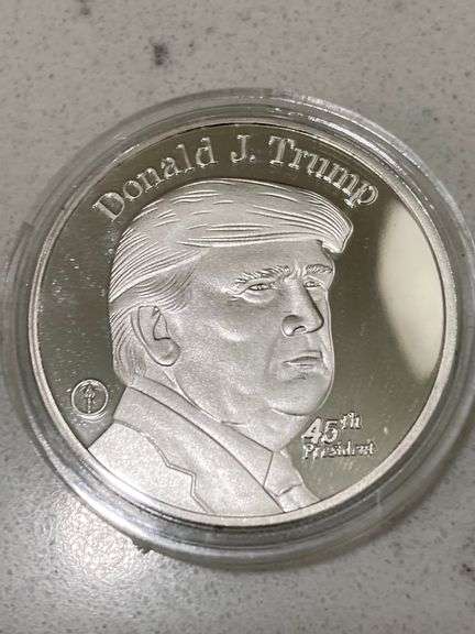 Donald Trump 45th President Silver Round Token - Trice Auctions