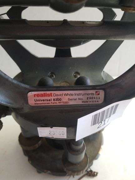 Realist David White Instruments Universal 8300 Surveying Transit Tool ...