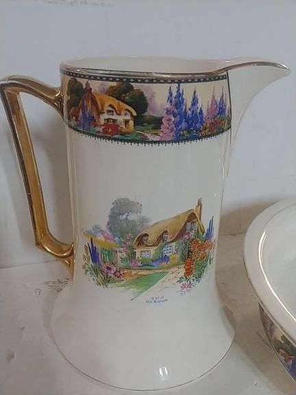 Falcon Ware Made In England Pitcher & Wash Basin - Trice Auctions