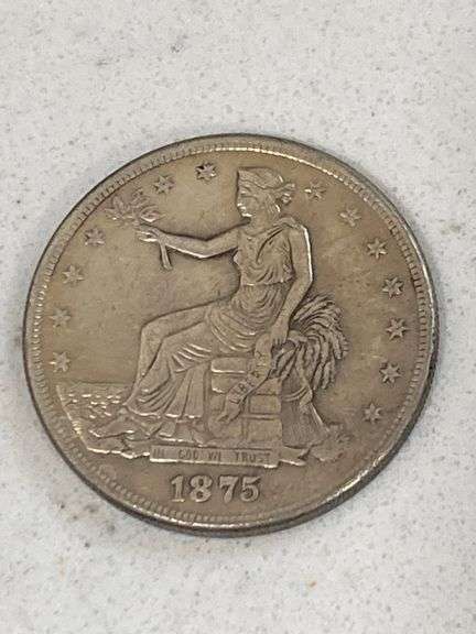 1875 CC Trade Dollar Commemorative Restrike - Trice Auctions