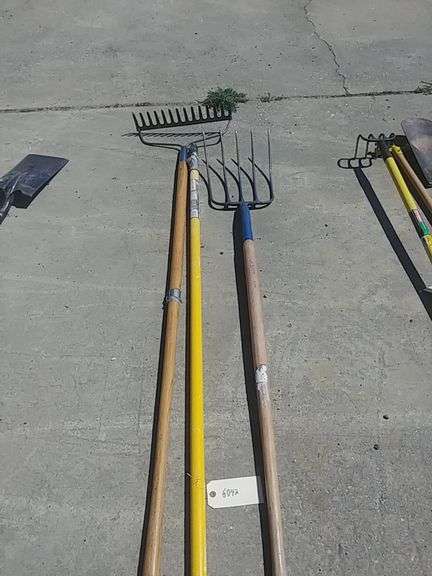 Rake, Pitchfork, Pole - Trice Auctions
