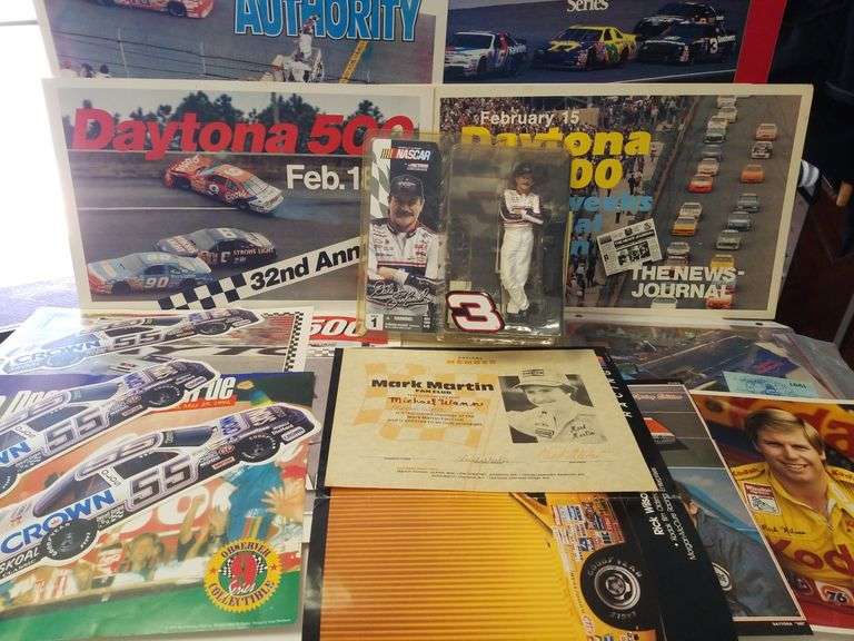 Nascar Memorabilia/Dale Earnhardt Figurine/ Autographed Mark Martin ...