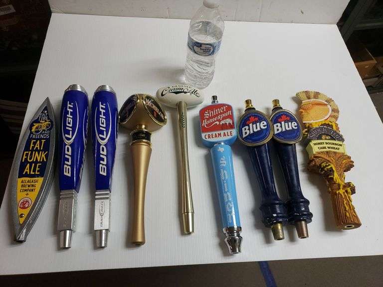 9 Draught Beer Tap Handles - Shock Top, Michelob, Genesee, Bud Light ...