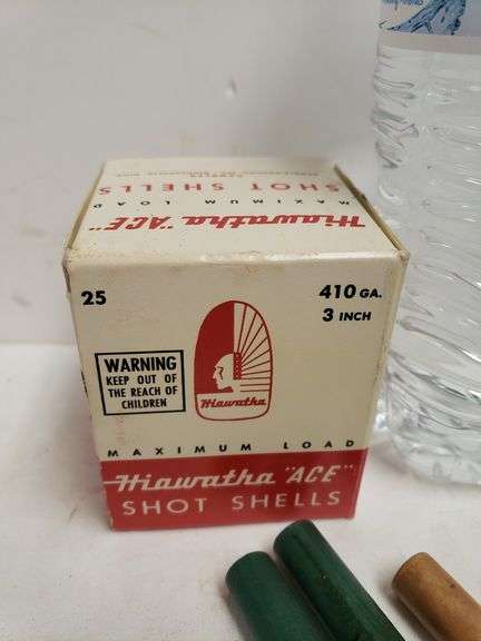 Hiawatha ACE 410 Gauge Shot Shells 3-inch Ammo - Not Full, Few Extras ...