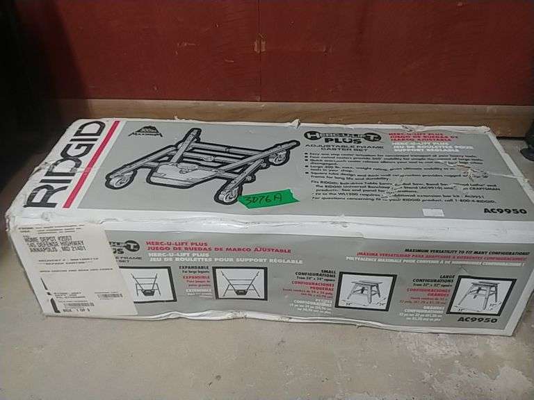 Ridgid Adjustable Frame Caster Set - Trice Auctions