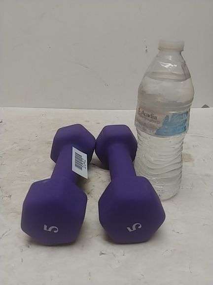 Purple 5 lb Hand Weights - Trice Auctions