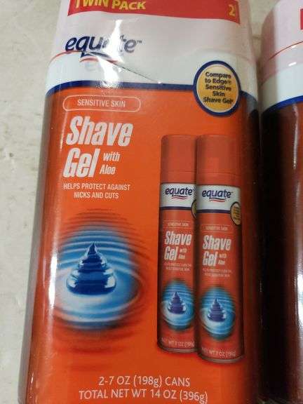 Barbasol Soothing Aloe Shaving Cream (3) & Equate Sensitive Skin Shave ...