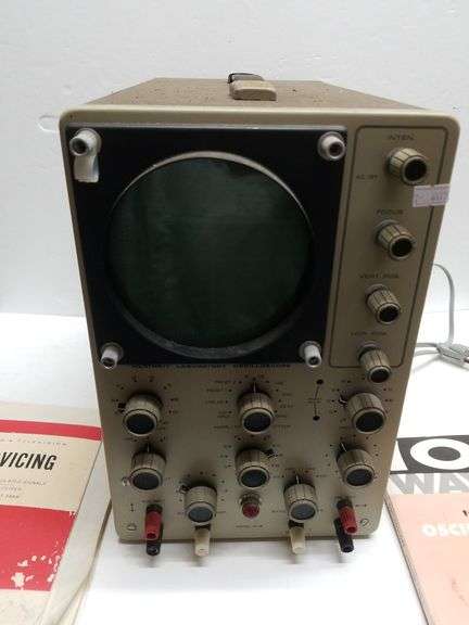 Vintage Oscilloscope W/ Instructional Manuals - Trice Auctions