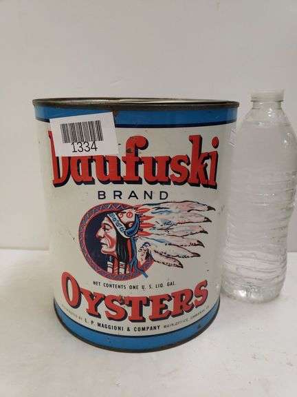 Daufuskie Oysters One Gallon Oyster Can - Trice Auctions