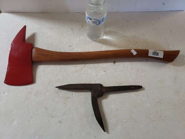 Fire Axe & Pike Pole Hook Firefighter Tool - Trice Auctions