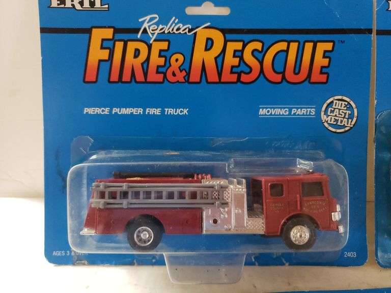 ERTL Diecast Metal Model Fire Trucks - Pierce Pumper Truck, Pierce 55 ...