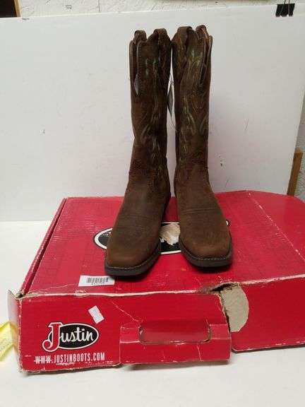 Justin Western Boots Sz 7B - Trice Auctions