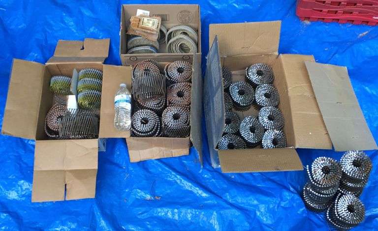4 Boxes of Nail Gun Fasteners (Nails) 36 Coils 3” x .131” Nails, 10 ...