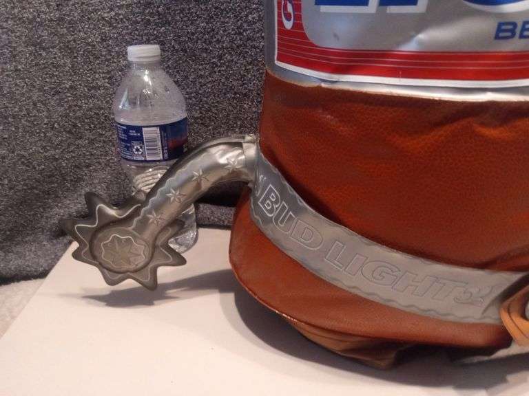 Bud Light Inflatable Cowboy Boot/Bottle - 36" Tall - Trice Auctions