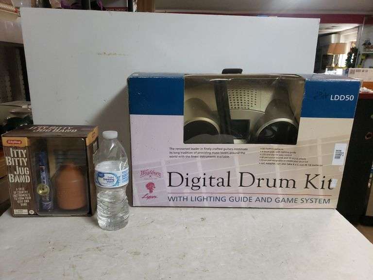 Washburn Digital Drum Kit & Itty Bitty Jug Band Instrument Set - Trice ...