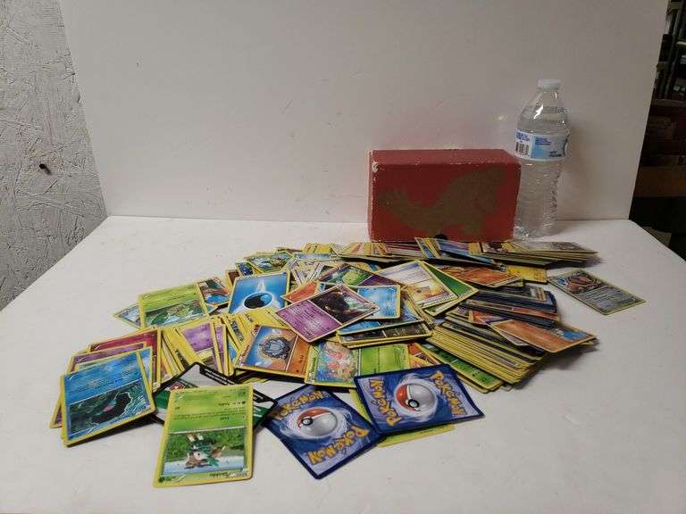 Large Lot Of Pokémon Cards & Box - Trice Auctions