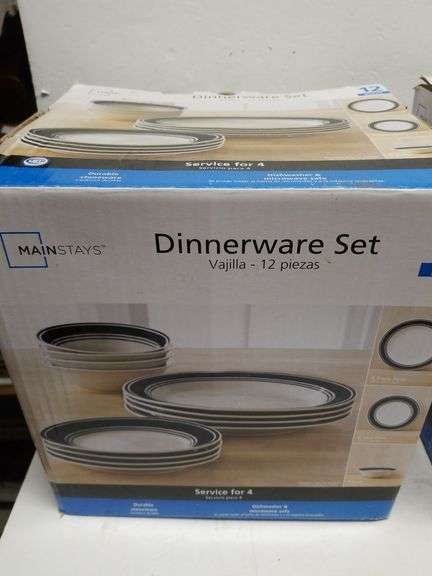 Dinnerware Sets/ 2 Cnt / Mainstays Brand - Trice Auctions