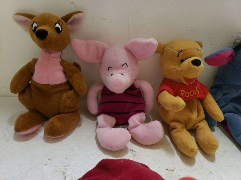 6 Disney Stuffed Animals - Characters From Winnie The Pooh And The ...