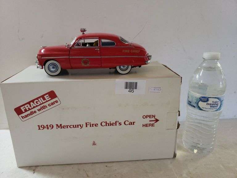 1949 Mercury Fire Chief's Car Die Cast Metal Model - Trice Auctions