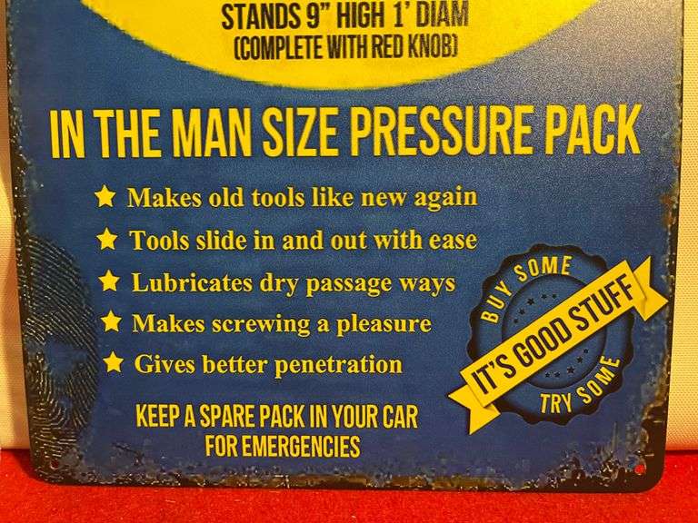 WD-40 Novelty Tin Sign - Trice Auctions