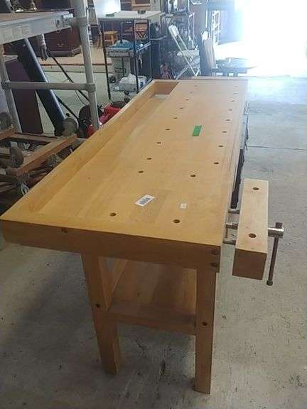 Whitegate Workbench/table With Drawer - Trice Auctions
