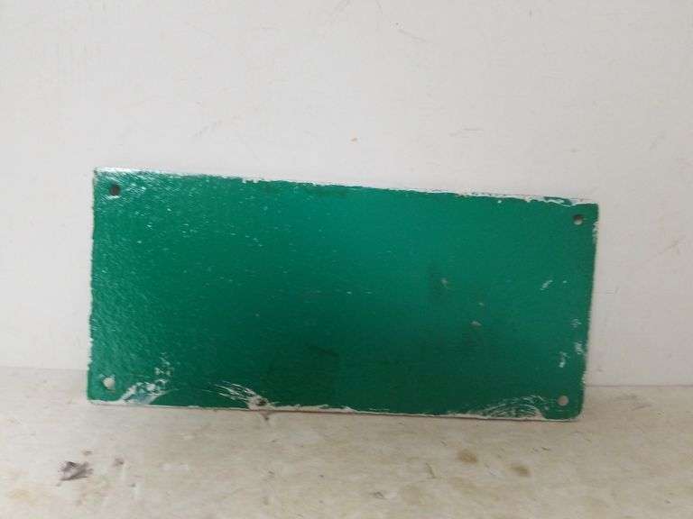 Cast Iron Psychiatric Ward Sign - Trice Auctions