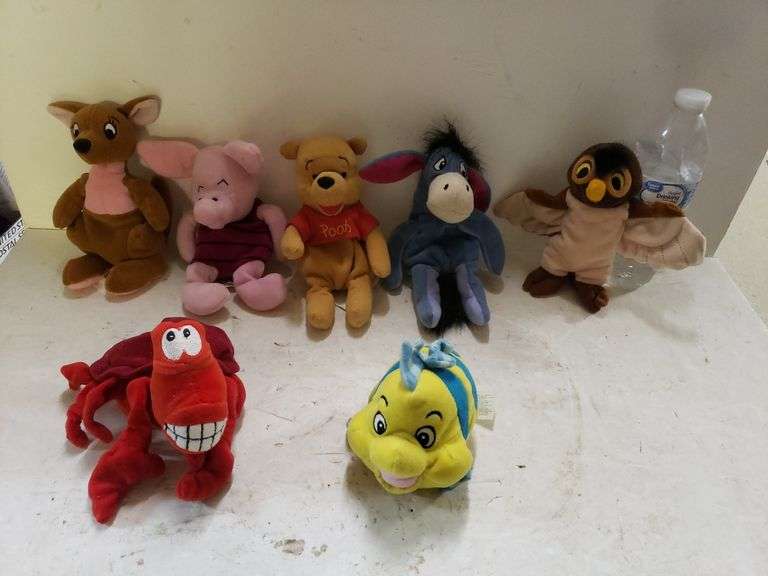6 Disney Stuffed Animals - Characters From Winnie The Pooh And The ...