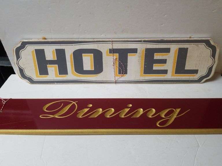 Hotel & Dining Sign - Trice Auctions