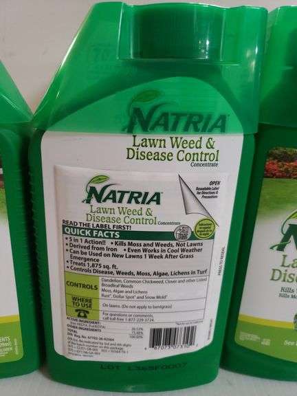 Natria Lawn Weed & Disease Control Chemicals - Four 24 Ounce Bottles ...