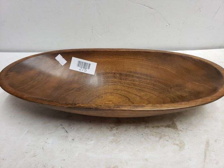 Oblong Wood Bowl - Trice Auctions