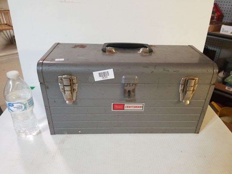 Sears Craftsman Toolbox & Contents - Various Tools - Trice Auctions