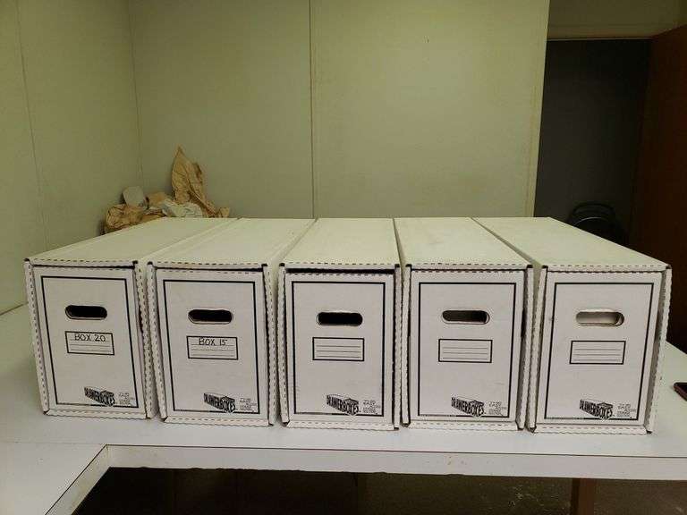 (5) Random Heavy Cardboard Drawer Boxes For Comic Book Storage - Each ...