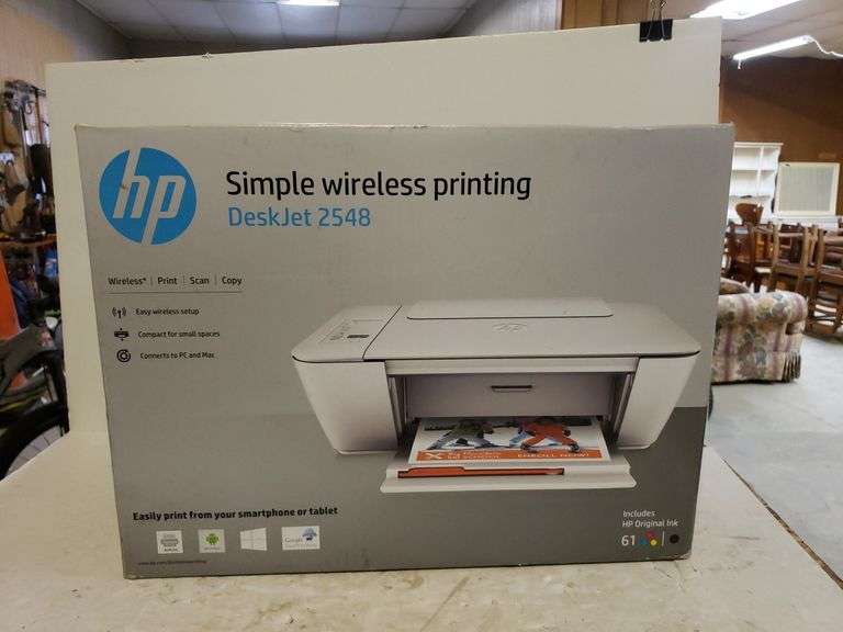 HP Deskjet 2548 Printer(new, No ink) - Trice Auctions
