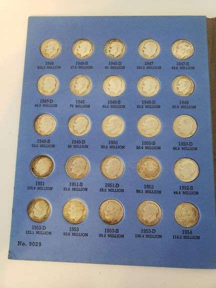 Roosevelt Dime Collection Book Starting At 1946 - Complete Through The ...