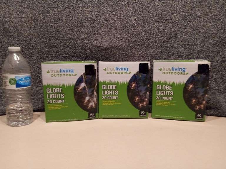 NEW 3 Boxes true living Outdoors Globe Lights (20 count each box ...