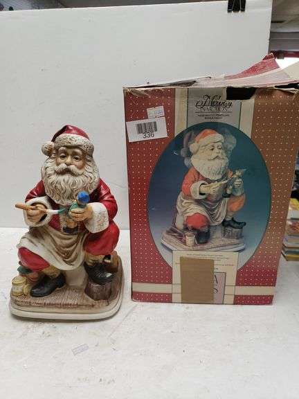 Melody In Motion Porcelain Battery Operated Santa - Trice Auctions