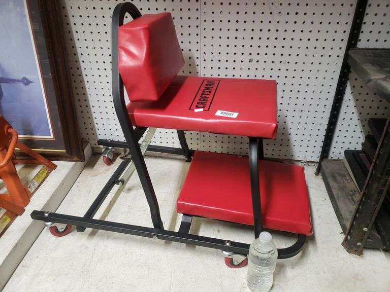 Craftsman Shop Stool Which Converts To Creeper - Trice Auctions