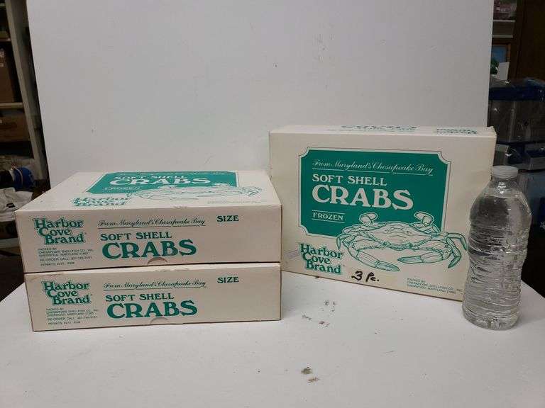 (3) Frozen Soft Shell Crab Boxes - Trice Auctions