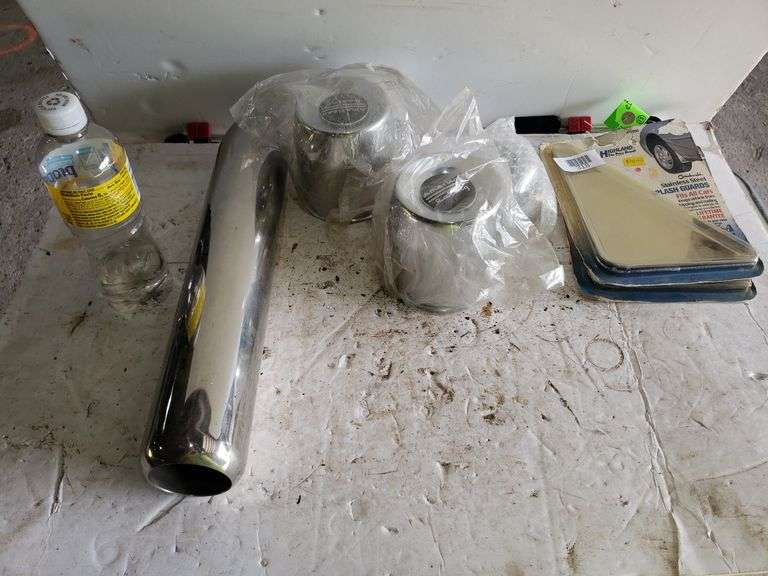 Various Chrome Pieces- American Racing Center Caps , Exhaust Tip And ...