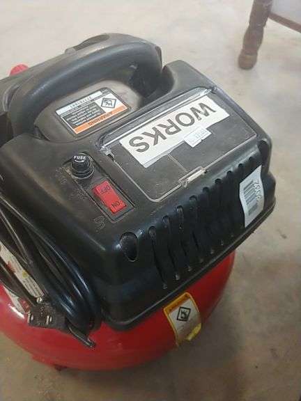 Central Pneumatic Oilless Pancake Air Compressor. 3 Gallon WORKS ...