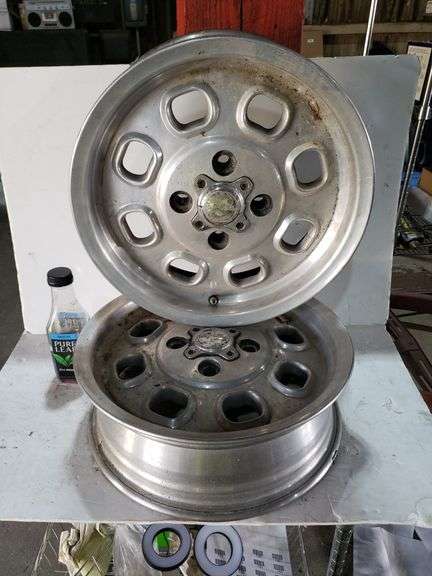 Pair Of Greg Weld 4- 15×5 Lug Wheels - Trice Auctions