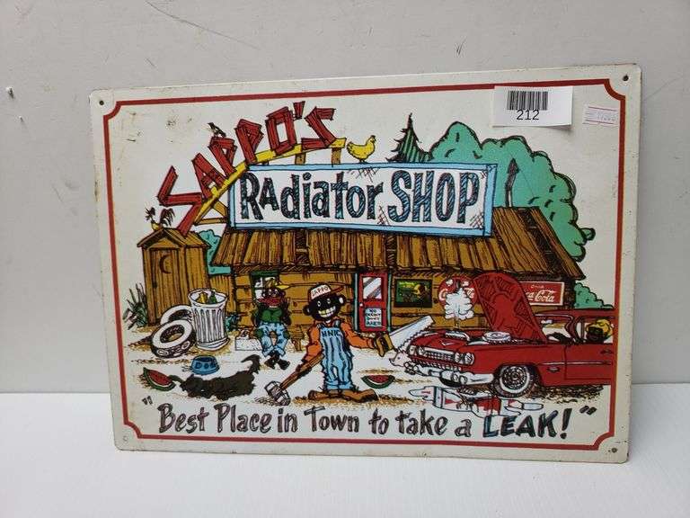 Sappos Radiator Shop Sign - Trice Auctions