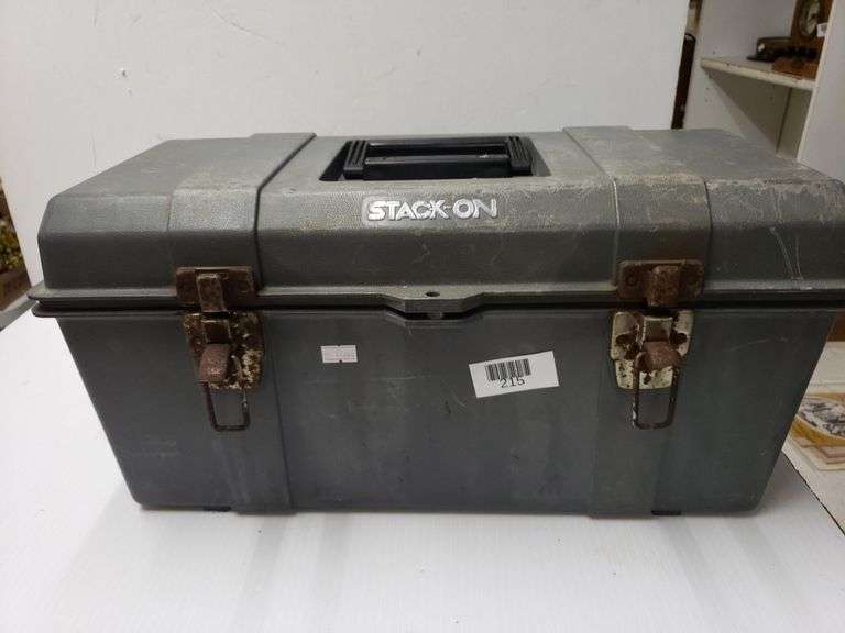Stack On Tool Box With Contents - Trice Auctions