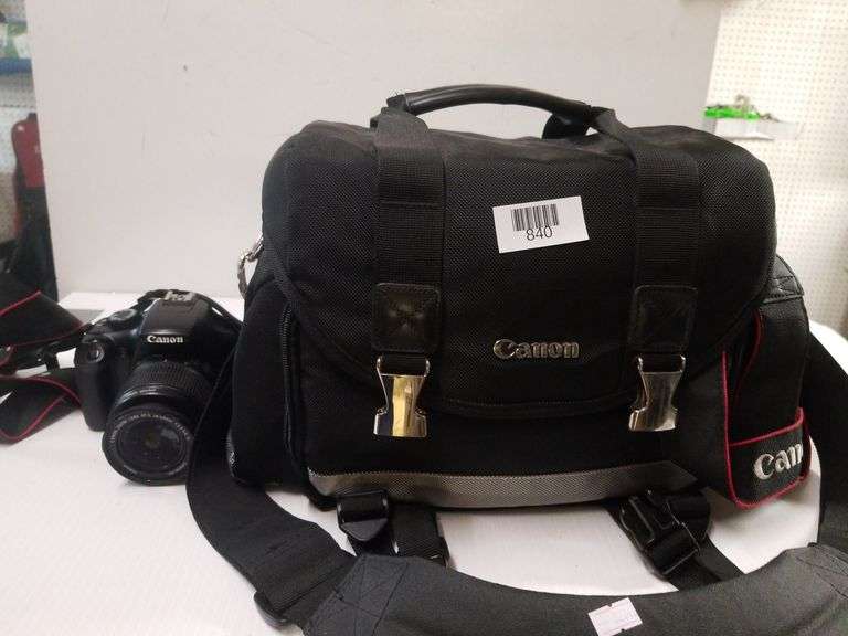 Canon Camera Bag With Canon EOS Rebel Camera & Accessories - Trice Auctions