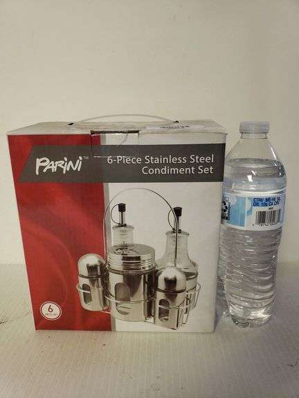 Parini 6-piece Stainless Steel Condiment Set - Trice Auctions