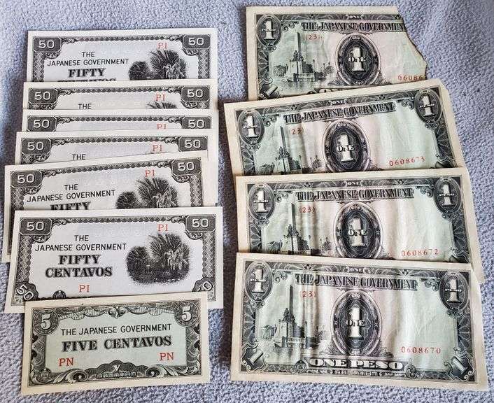 WWII Era US Military Money/Script of Occupied Philippines - Trice Auctions